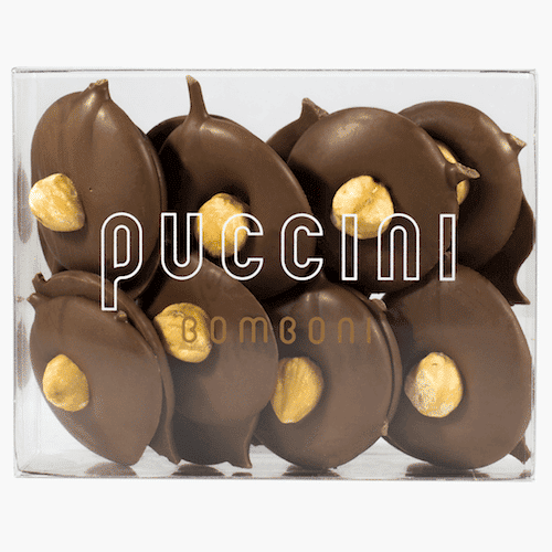 34% Milk Chocolate Flick with Hazelnut | No Added Sugar | Puccini Bomboni