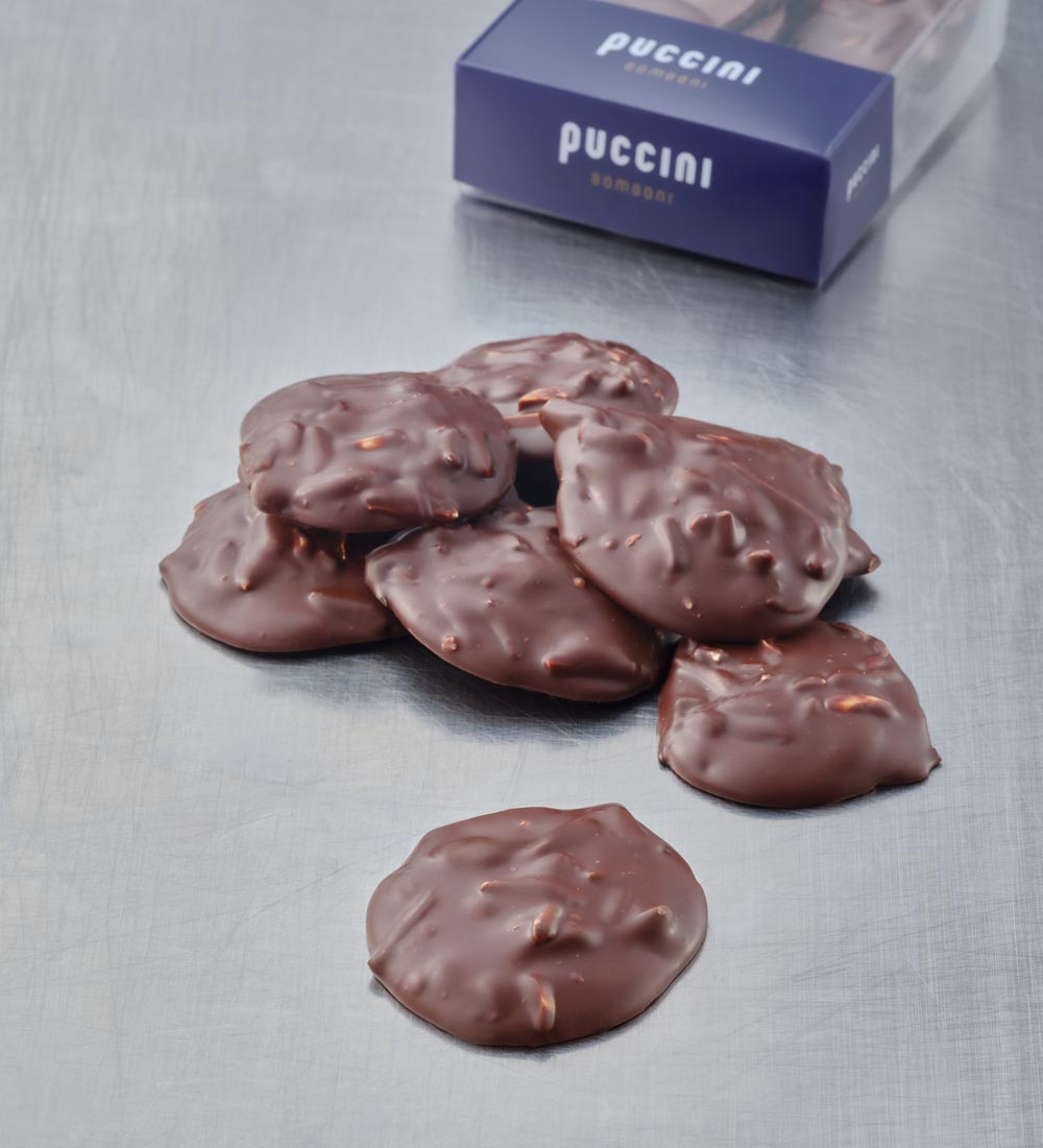 Almond Slabs | Low-Sugar 57% Dark Chocolate - Puccini Bomboni